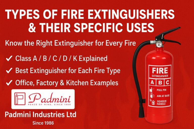 Types of Fire Extinguishers & Uses | Padmini Industries Ltd